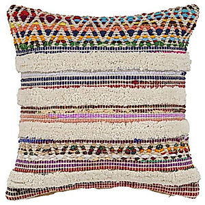 LR Home Callie Throw Pillow, 18" x 18", Multi/Natural