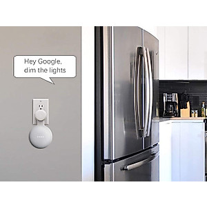 Outlet Wall Mount Holder for Google Home Mini, Perfect Space-Saving Cord Management for Google Home Mini Voice Assistant (2 Pack)