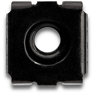 StarTech.com 10-32 Cage Nuts - 50 Pack - Rack Mount Clip Nuts - for Square Hole Server Rack - Black (CABCAGENUTS1032)