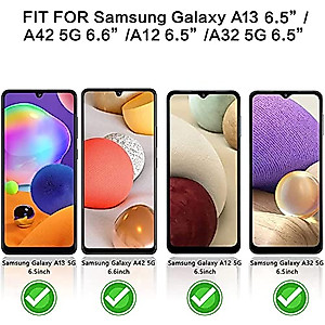 NC [2 Pack] Privacy Screen Protector for Samsung Galaxy A33 /A42 /A32 /A12/A13 5G/A02S/A03S Tempered Glass, Anti-Glare Full Covered,Smooth Touch, No Bubble