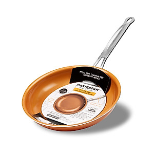 MasterPan Copper Tone 8 and 9 inch Ceramic Non Stick Frying Pan, 2-PACK (MP-160)