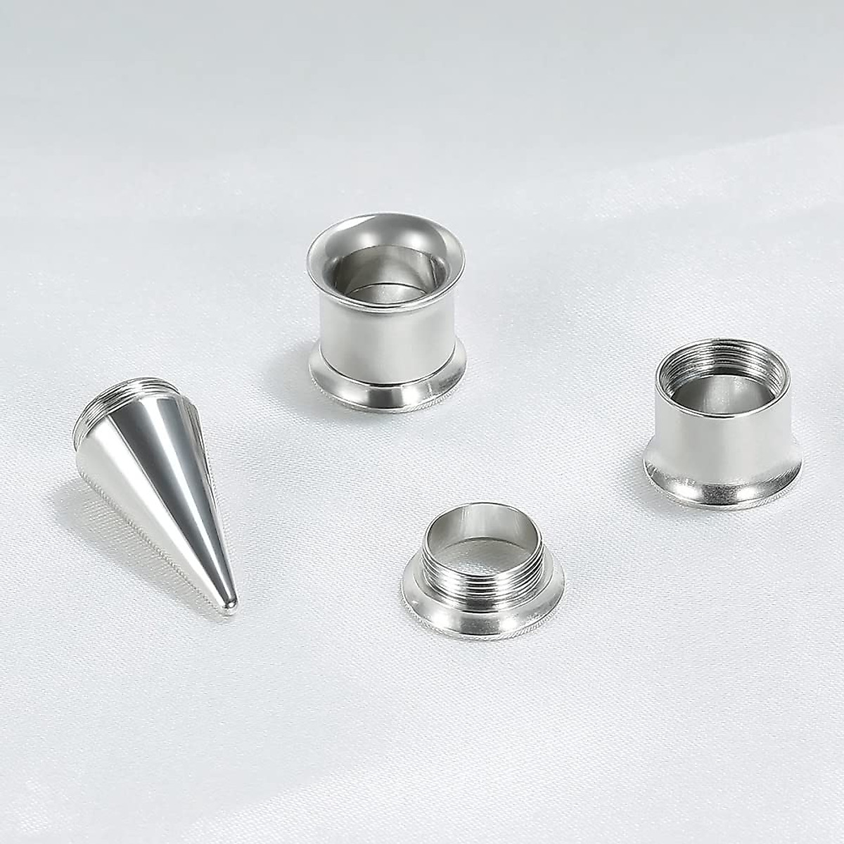 TBOSEN 36PCS Ear Gauge Stretching Kit Stainless Steel Double Flare Alloy Tapers 2 In 1 Plugs Set Eyelet 14G-00G…