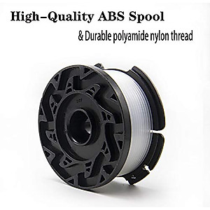 AF-100 Replacement Spool for Black and Decker String Trimmer Edger GH900 BESTA510 Weed Eater Spool Refills 30ft 0.065" Trimmer Line AF1003ZP, AF-100-3ZP, AF-100-BKP (12 Spools+ 2 Caps+2 Springs)