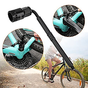 Oumers Bicycle Crank Puller Tool Set, Bike Crank Extractor+16mm Spanner Wrench+Bike Bottom Bracket Remover+Lengthen Allen Key Wrench +Square Head,Bike Repair Kit for all Cycling Enthusiasts