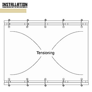 TANG Outdoor Pergola Shade Cover Canopy for Patio Deck Porch Backyard Gazebo Replacement Shade Cover with Spaced Grommets Weighted Rods 10'x16' Beige