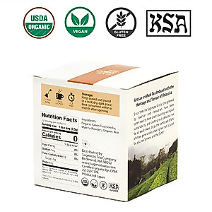 [Sugimoto Tea] Organic Matcha Genmaicha Tea Bags, Authentic Japanese Green Tea Blend with Roasted Rice, Award-Winning Taste & Aroma, 12 Compostable Pyramid Bags (1.06 oz)