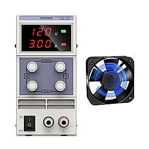DC Power Supply, Adjustable DC Power Supply 120V 3A LED Digital Lab Bench Power Source Stabilized Power Supply Voltage Regulator Switch,Electroplating DIY