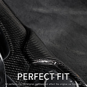 JSWAN Real Carbon Fiber Center Consoles Gear Shift Frame Side Cover Fit for Toyota Supra GR A90 MK5 Gear Shift Panel Trim Sticker Central Control Dashboard Cover