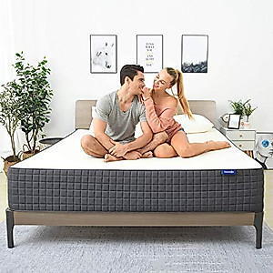 Sweetnight Queen Mattress, Breeze 12 Inch Queen Size Mattress, Medium Firm Ventilated Memory Foam Mattresses for Deep Sleep, Supportive & Pressure Relief with CertiPUR-US Certified