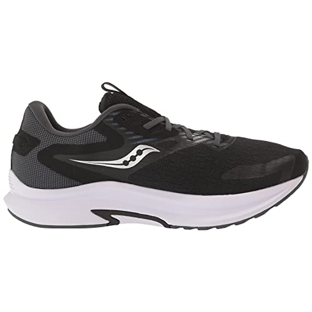 Saucony mens Axon 2 Running Shoe, Black/White, 12 US