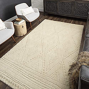 Mohawk Home Vado Modern Contemporary Geometric Sand 2' x 5' Area Rug Perfect for Living Room, Dining Room, Office