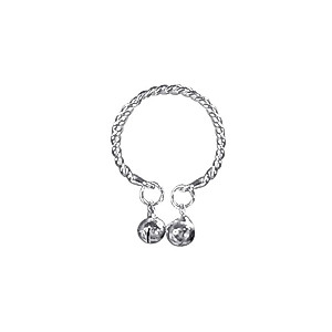 Dainty Ball Bell 925 Sterling Silver Adjustable Open Ring for Women Girls Expandable Boho Twisted Statement Finger Rings Comfort Fit Cute Charms Dangle Jewelry Christmas BFF Gift