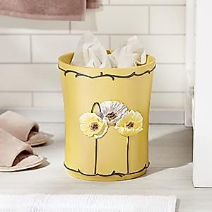 Popular Bath Poppy Fields, Waste Basket, Pastel Moss