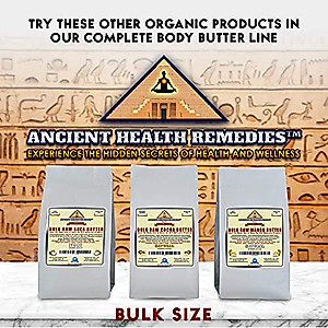 ANCIENT HEALTH REMEDIES Organic Unrefined Raw MANGO BUTTER JAR/BLOCKS Bulk, Light Mango Aroma, Non-Greasy Base for Beauty, Skin Moisturizing, DIY Base for Body Butter & Hand Creams (2 LB)