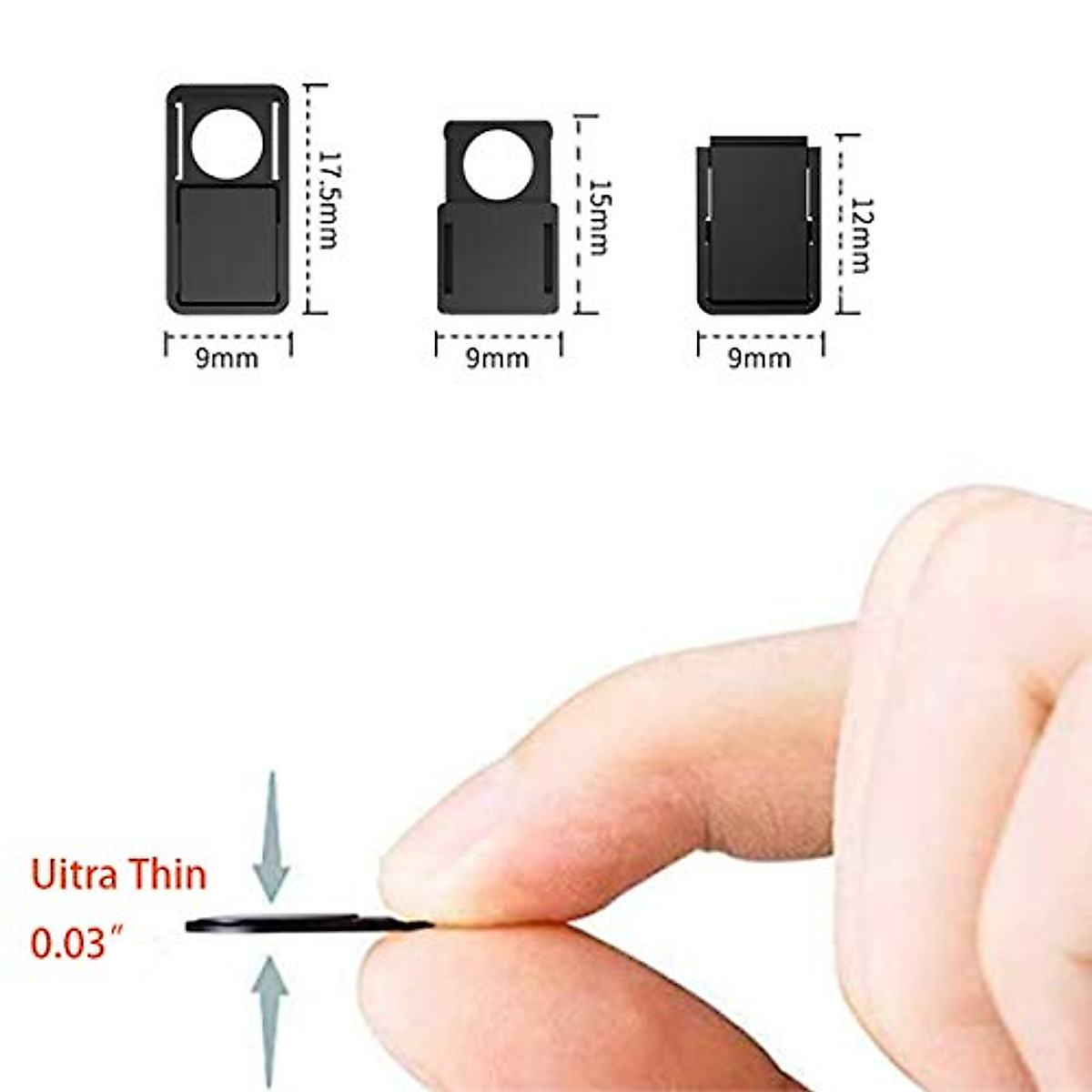 3 -Pack Webcam Cover, Protect Your Privacy and Security,Webcam Cover Slide for Laptop, MacBook, PC, Cell Phone and More Accessories