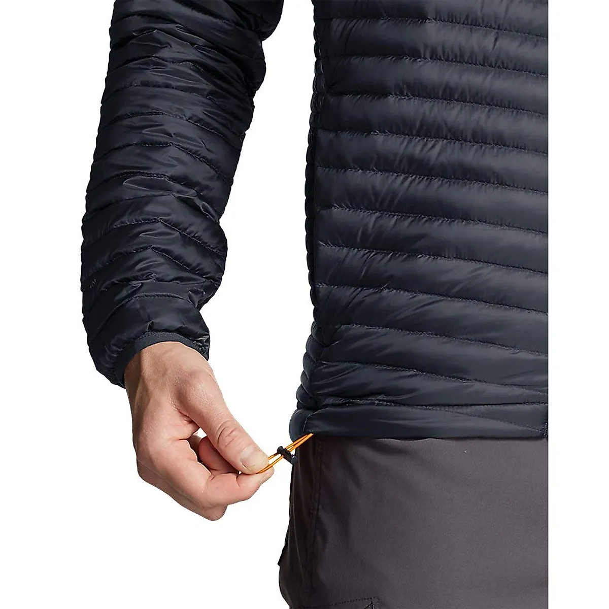 Eddie Bauer Men's MicroTherm 2.0 StormDown Hooded Jacket,Storm (Gray),L Regular