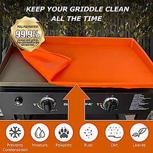 Griddle Cover for Blackstone 36" Inch Griddle,Silicone Griddle Cover for Blackstone,Blackstone Griddle Accessories,Heavy Duty Food Grade Silicone Grill Cover, All-season Grill Protective