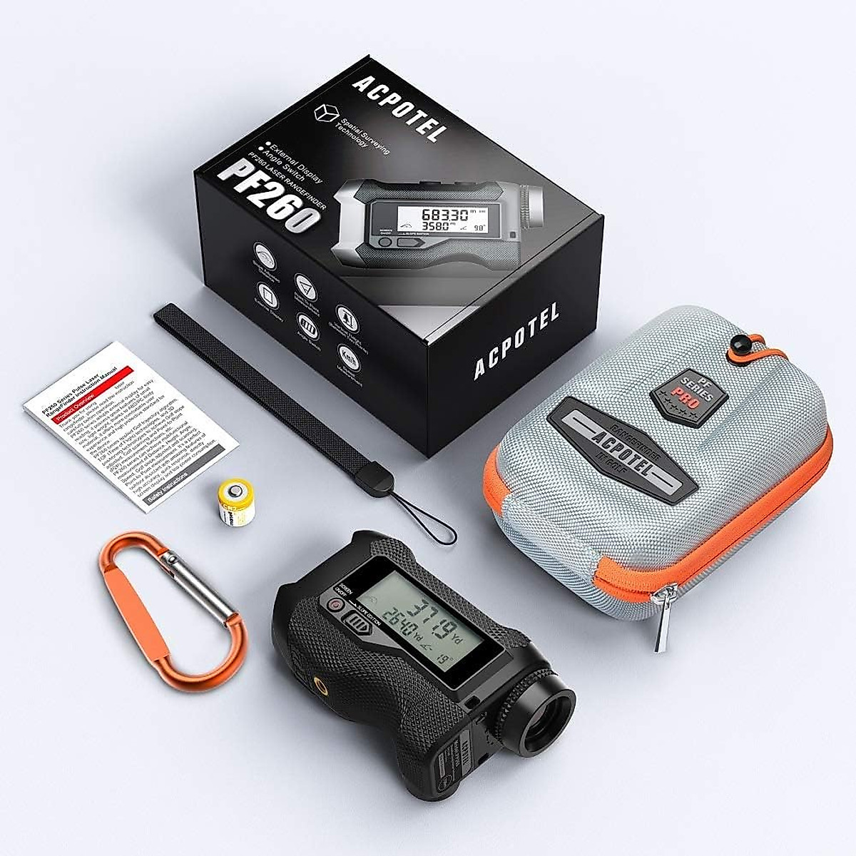 Range Finder with External Screen ACPOTEL Range Finder Golf 750yd with Slope Switch Golf Range Finder Range Finder for Hunter