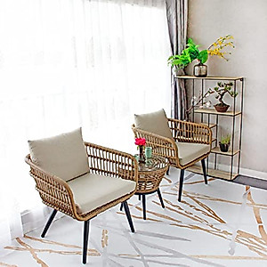 Thick Plastic Outdoor Chair Protectors Cushion Covers Extra Large Chair Seat Slipcovers for Living Room Sofas Couches Loveseats, Grey Beige, 4 Count (Pack of 1)