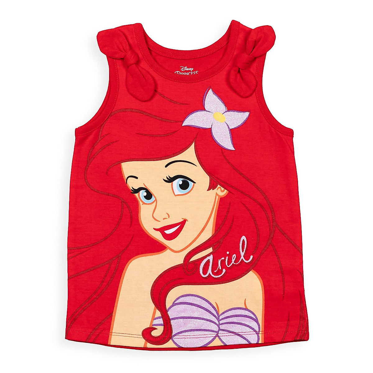 Disney Princess Ariel Toddler Girls Tank Top French Terry Shorts Set 5T