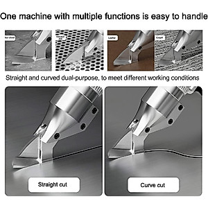 Cordless Metal Shear Electric Metal Shears Sheet Metal Cutter with Swivel Head for Curve/Straight/Round Cuttings Over Sheets Iron, Aluminum, Steel and Carpet, Leather, Cardboard 2Pcs 3.0Ah Battery