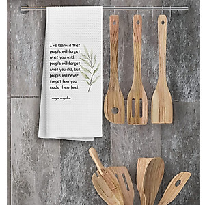 TUNW Hostess Gifts Kitchen Towels 16″×24″,Hostess Gifts for Women,Inspirational Quote Soft and Absorbent Kitchen Tea Towel Dish Towels Hand Towels (White)