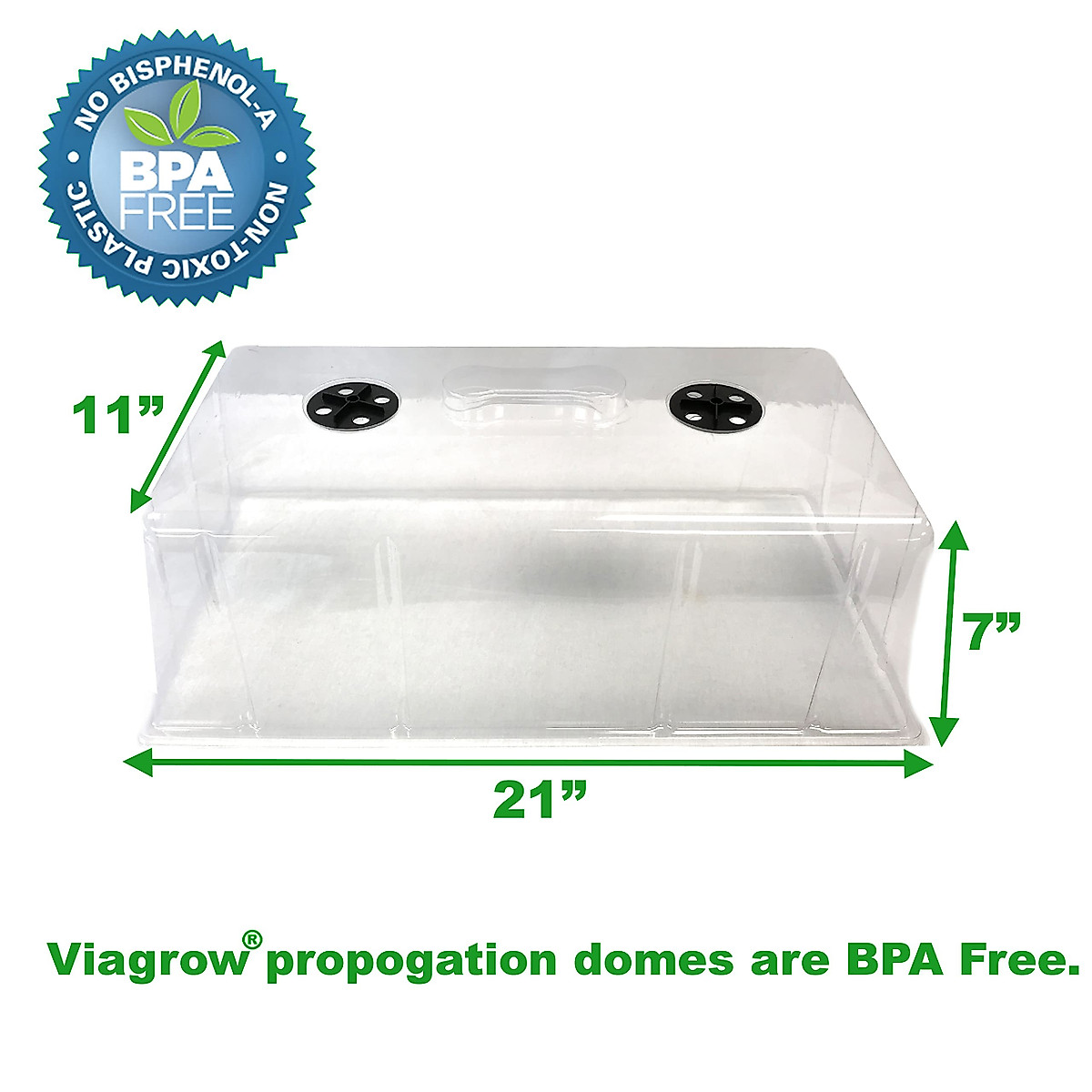 Viagrow VTD300-5 Clear Humidity, Propagation Plastic Tall Dome (5 Pack)