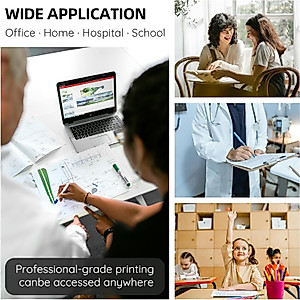 206A Toner Cartridges 4 Pack (with chip) : Replacement for HP 206A Toner Cartridges Set , Compatible with HP Color LaserJet Pro MFP M255, M282, M283 Series Printer Toner Cartridge (High-Yield, HP206A)