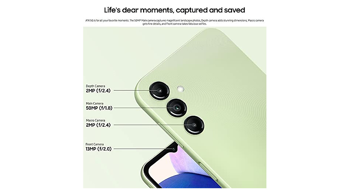 Samsung Galaxy A14 5G Dual SIM Smartphone with 50MP Camera