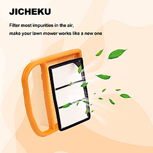 JICHEKU 4238 141 0300 Air Filter with 4238-140-1800 Pre Cleaner Compatible with 4238 140 4401 42381410300B Stihl TS410 TS420 TS410Z TS420Z TS480 TS500i Concrete Cutoff Saw Lawn Mower (5Packs)