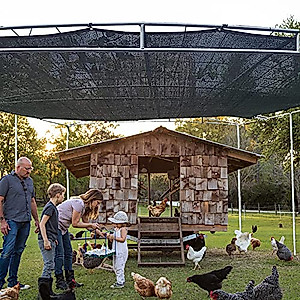 Shade Cloth -90% Sunblock Net for Garden Patio,Shade Sails for Plants Greenhouse Outdoor Pergola Lawn Sun Shade Cloths for Kennel Chicken Coop Easier to Hang Shade Net Cover…