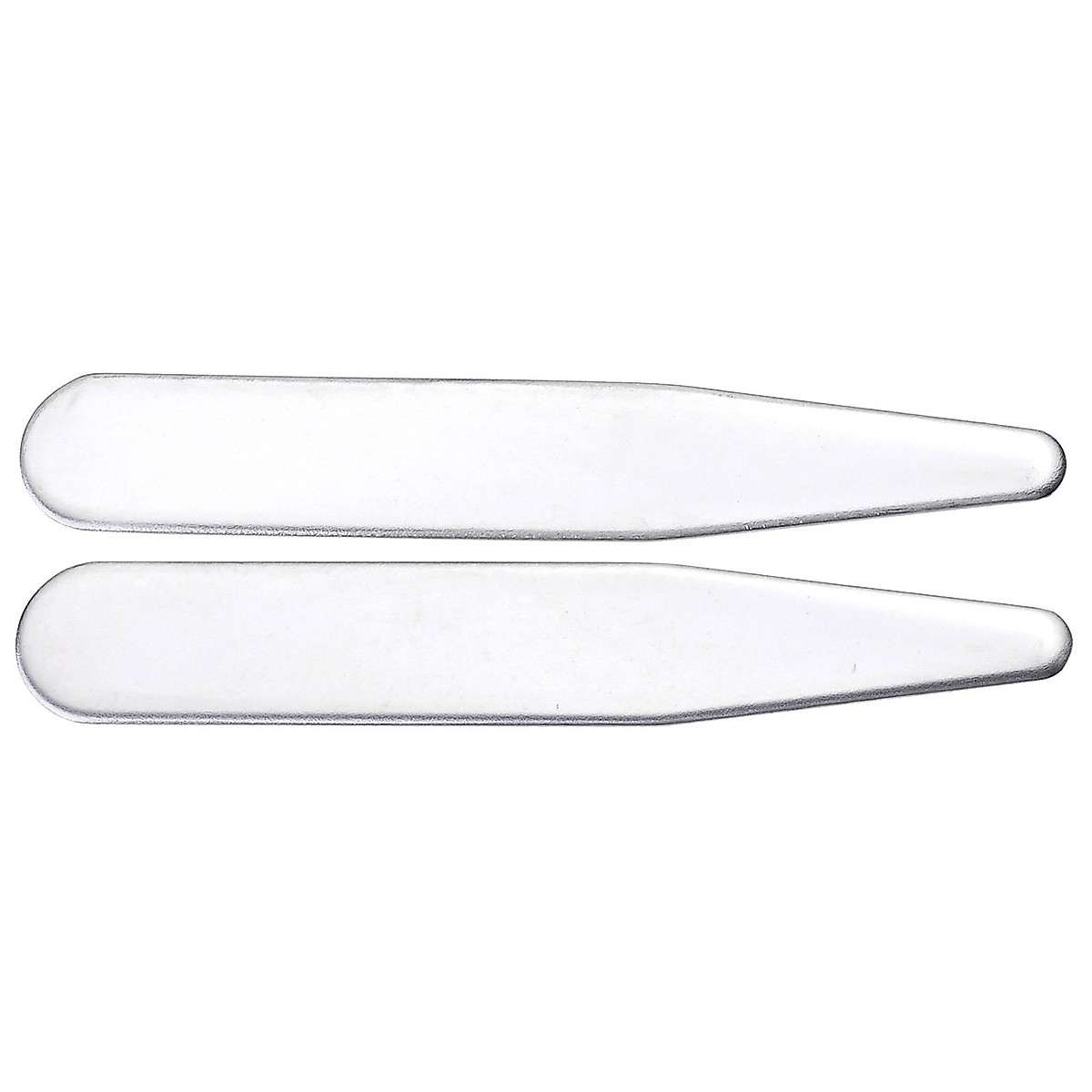 JOVIVI 36pc Stainless Steel Collar Stays in Clear Plastic Box for Mens Dress Shirt, Order The Sizes You Need (2.2")