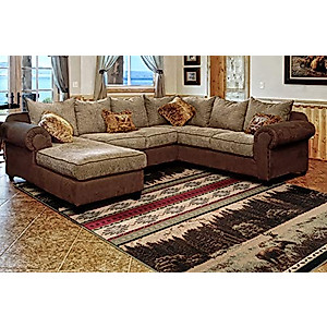 United Weavers of America Woodside Rug 5'3" x 7'2" Green