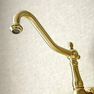 Kingston Brass KS1287PKL Duchess Kitchen Faucet, Brushed Brass