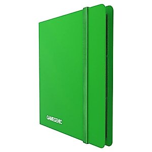 Casual Album 24-Pocket | Organize Standard and Japanese Size Collectible Cards | Premium Card Game Protector | Holds up to 480 Cards |Ideal for Playset Collections | Green Color | Made by Gamegenic