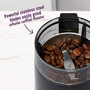 Mr. Coffee Coffee Grinder, Automatic Grinder with 5 Presets, 12 Cup Capacity, Black