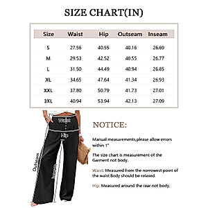 Angerella Pants for Women High Waisted Wide Leg Pants Casual Elastic Waist Palazzo Pants with Pockets Army XL