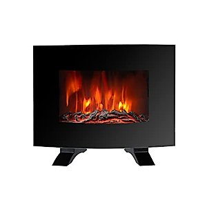 Danby Designer DDEF02213BD13 22" Wall Mount Electric Fireplace in Black Multi-Colour LED Flame and Ember Bed Remote Control Included