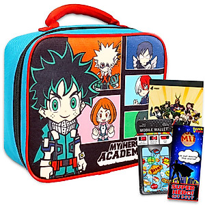 Action Comics My Hero Academia Lunch Box Set for Kids - Bundle with My Hero Academia Lunch Box for Kids, Phone Wallet, More | My Hero Academia Lunch Bag
