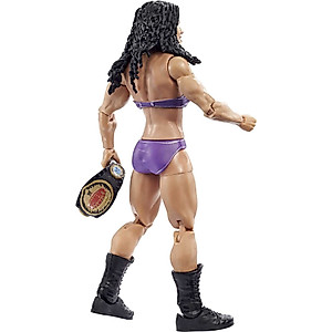 WWE Wrestlemania 37 Elite Collection Chyna Action Figure with Women’s Championship and Paul Ellering and Rocco BuildAFigure Pieces6 in Posable Collectible Gift for WWE Fans Ages 8 Years Old and Up
