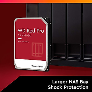 WD Red Pro 14TB NAS 3.5" Internal Hard Drive - 7200 RPM Class, SATA 6 Gb/s, CMR, 512MB Cache