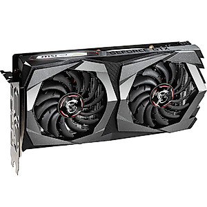 MSI Gaming GeForce GTX 1650 128-Bit HDMI/DP 4GB GDRR6 HDCP Support DirectX 12 Dual Fan VR Ready OC Graphics Card (GTX 1650 D6 Gaming X)