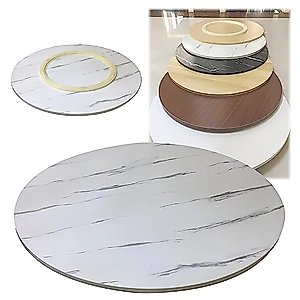 Lazy Susan TurntableØ 20" 24" 28" 32" 36" 39" Rotating Plate, Easy To Share Food Wood Dining Table Turntable, 360° Smooth Rotation Hotel Tabletop Service Plate