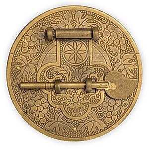 Hardware Philosophy Longevity Brass Plate Chest Box Latch Decorative Hardware 4"