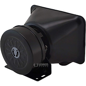 Vixen Horns Loud 100W Alarm Siren/PA/Public Address Speaker Black VXS9118