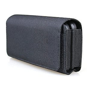 aubaddy Nylon Dual Phone Holster Pouch Case for 2 Phones, Fit for iPhone 15 14 13 12 11 Pro Max Series, iPhone 15 14 8 7 6s 6 Plus Series, Samsung Galaxy S23 S22 S21 Ultra Plus FE, Google Pixel 7 6