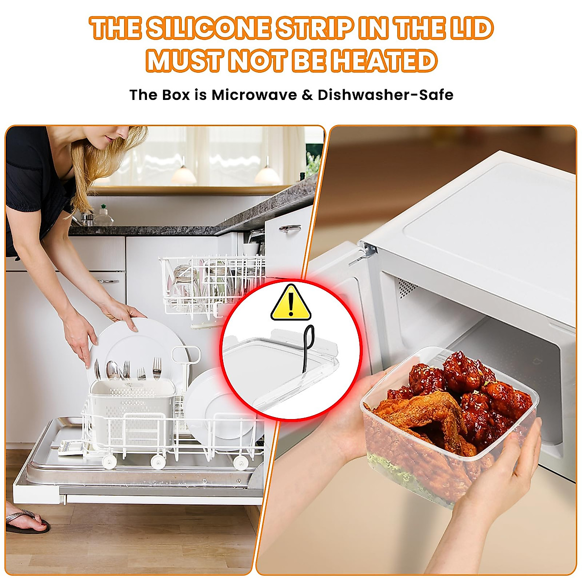 Yunaeduo Fruit Storage Containers for Fridge - 5PCS Food Storage Containers with Lids - Produce Containers for Fridge with Removable Colander - Keep Berry Fruit Vegetable Food Meat Fresh Longer