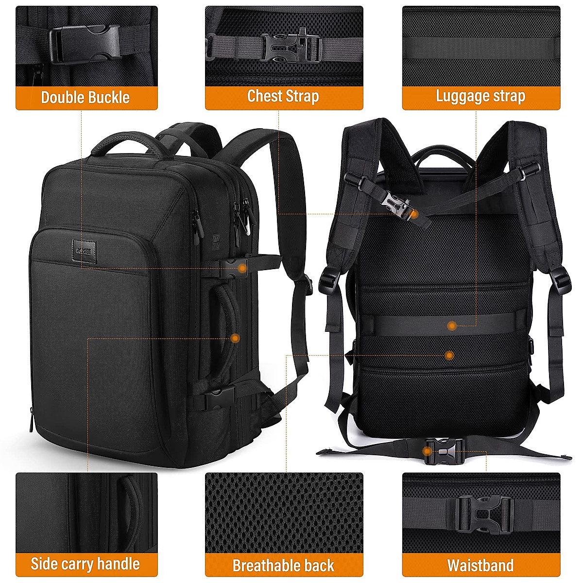 HOMIEE School Backpack Lightweight Travel Backpack Casual Daypacks Anti-theft Backpack Water Resistant Laptop Backpack Computer Bag for Boys Girls Men Women