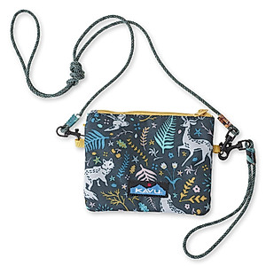 KAVU Renrose Crossbody Wallet with Rope Strap, Fairy Trail