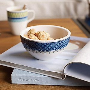 Villeroy & Boch Casale Blu Rice Bowl, 20 oz, White/Blue